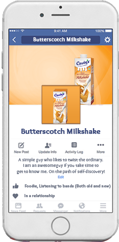 cavins butterscotch milkshake - Cavinkare